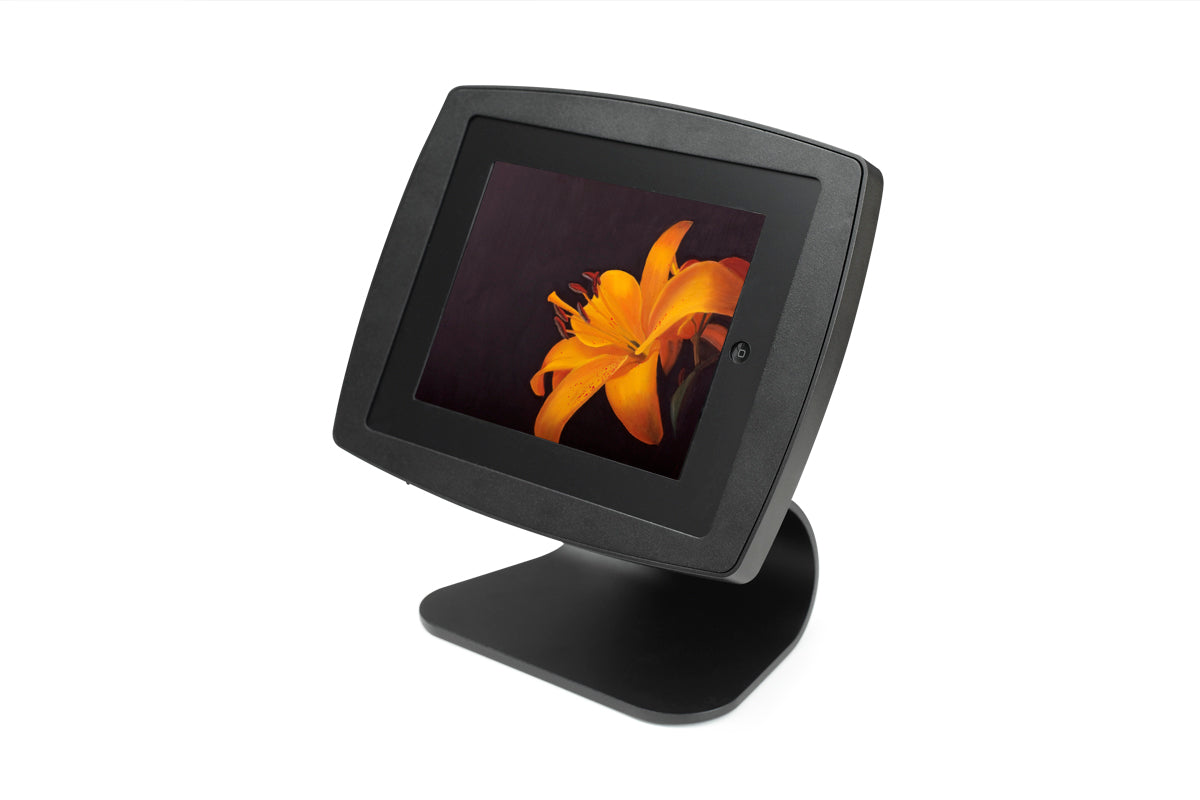 Curve Desktop Mounted iPad & Tablet Kiosk | Elegant & Secure
