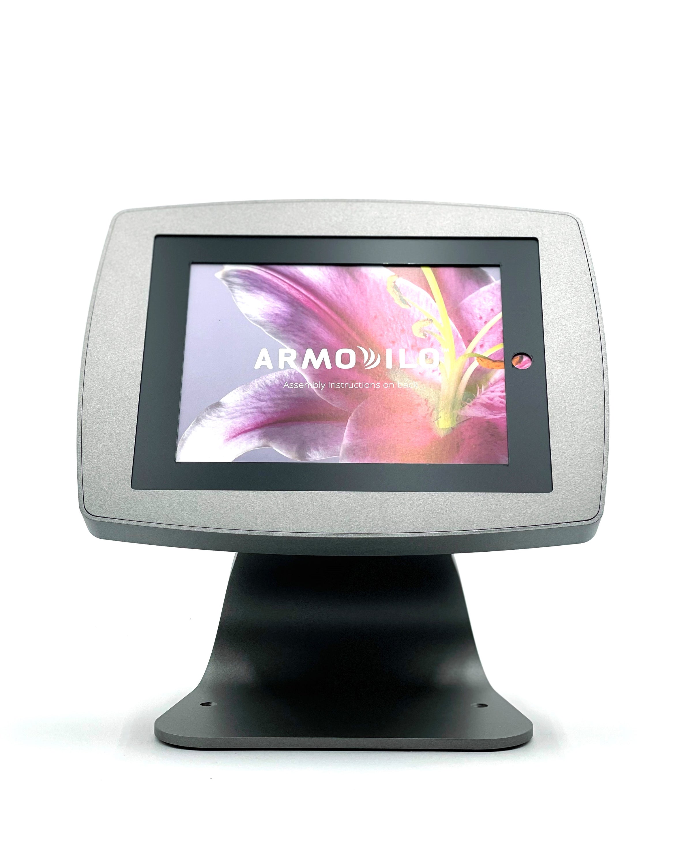 Curve Desktop Mounted iPad & Tablet Kiosk | Elegant & Secure